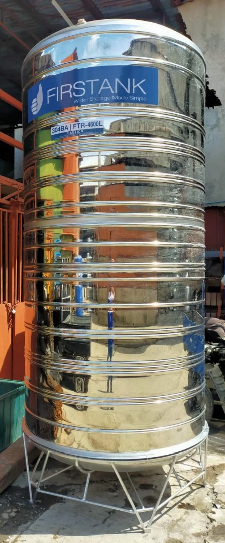 Firstank 4600L Stainless Steel Water Storage Tank, Commercial ...