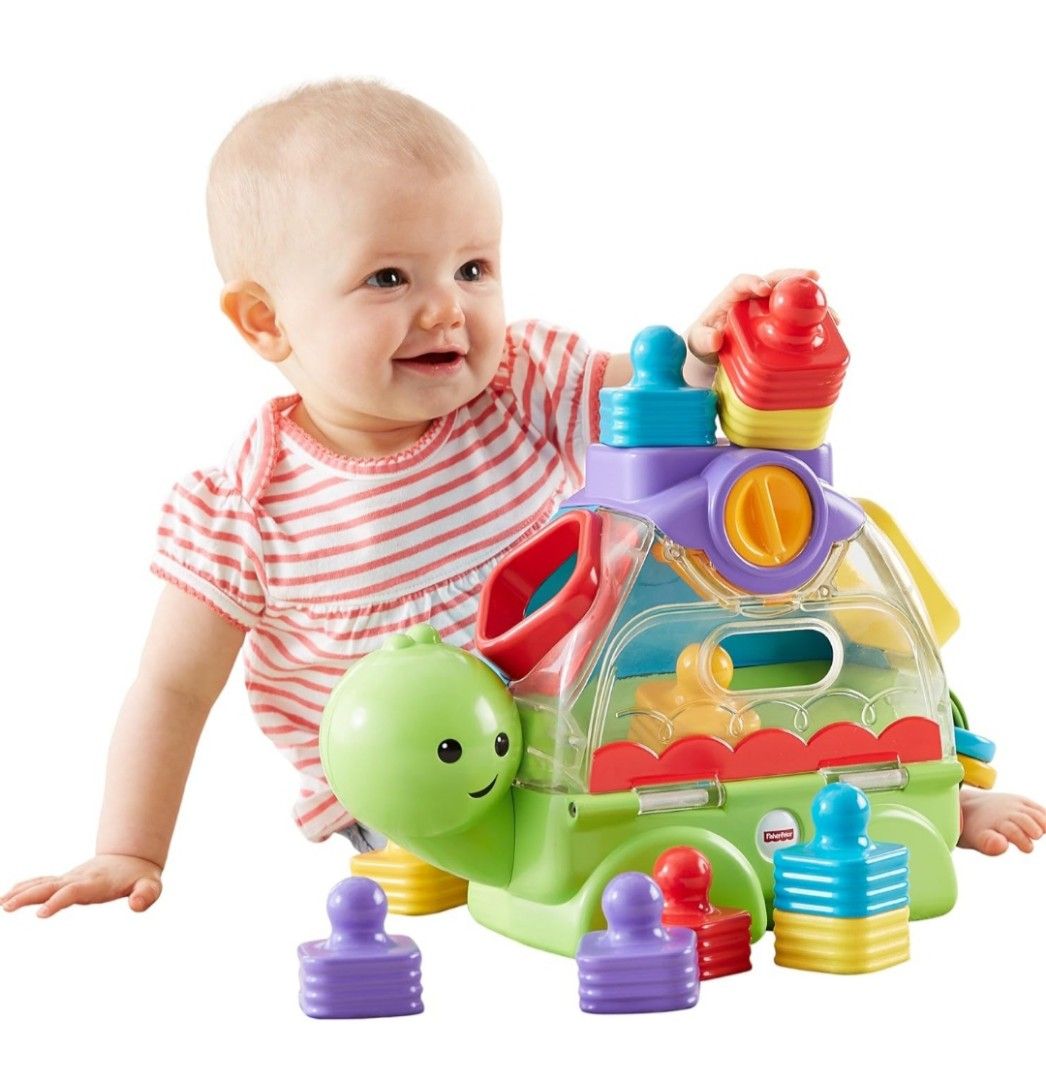 Fisher Price Little Stackers Sort N Spill Turtle (B09), Hobbies & Toys ...