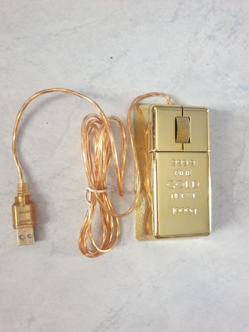 Goldbar shape computer mouse, Computers & Tech, Parts & Accessories ...