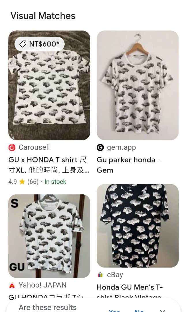 GU~HONDA Official Licensed product, Men's Fashion, Tops & Sets, Tshirts & Polo Shirts on Carousell