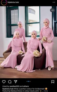 Hijabista hub - Natalya kurung green tea, Women's Fashion, Muslimah ...