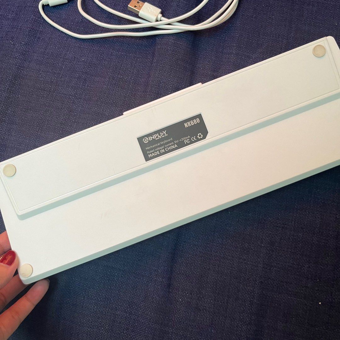 Inplay 68 Key Wired Mechanical Keyboard Hot Swappable with Blue Switch ...