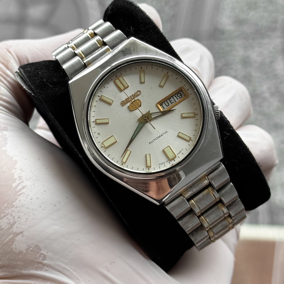 Jam Tangan Seiko 5 Automatic Original Vintage, Fesyen Pria, Jam Tangan di Carousell