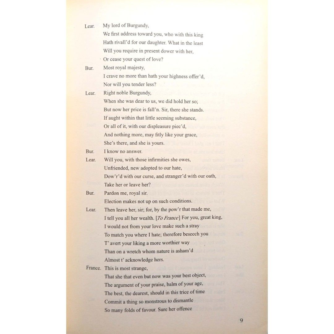 KING LEAR | William Shakespeare |Original Script | Shakespearean ...