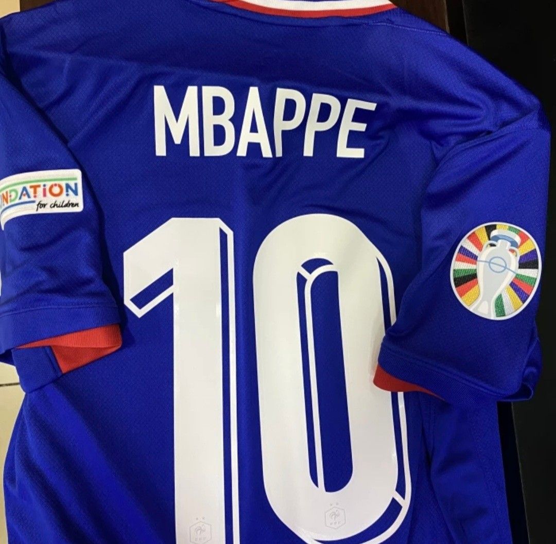 Kylian Mbappe #10 France National Team Home Jersey Euro 2024 Original ...