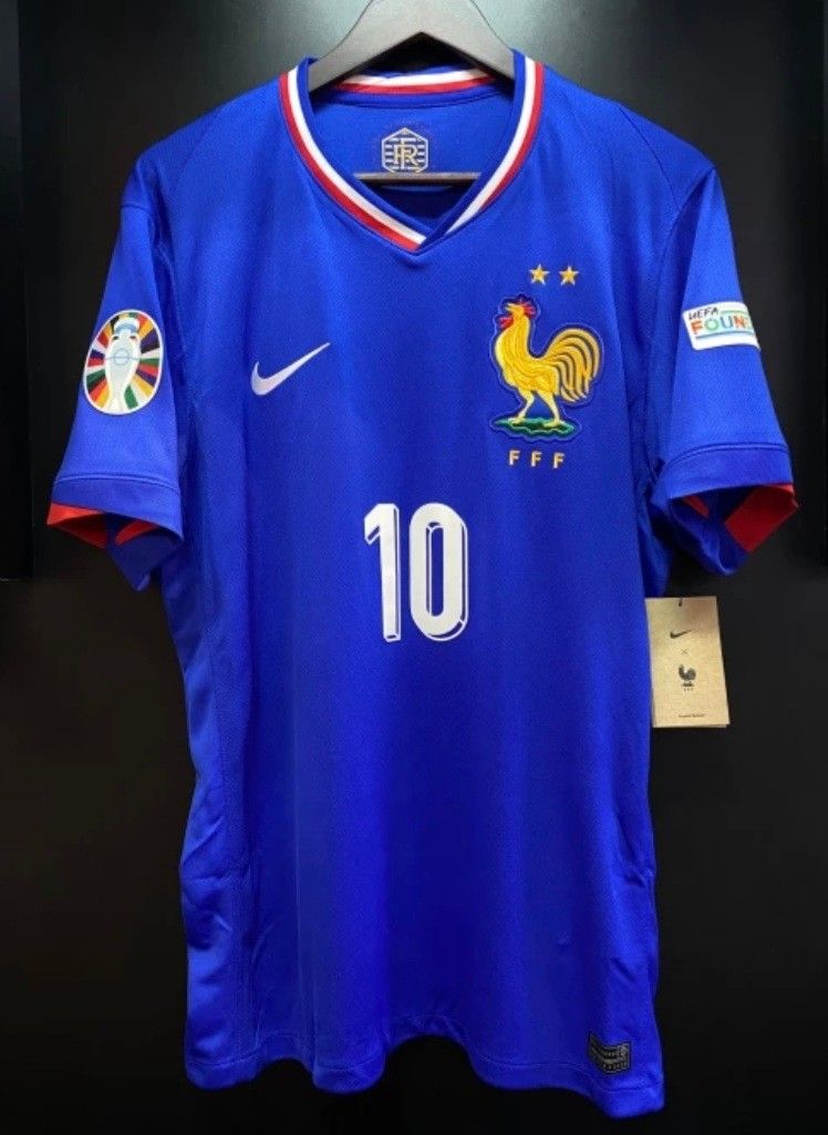 Kylian Mbappe #10 France National Team Home Jersey Euro 2024 Original ...