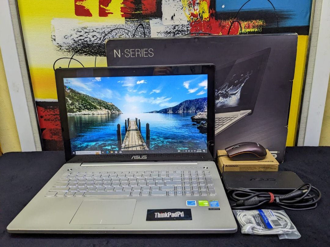 Laptop Gaming Asus N550JV Core i7 4700HQ Touch NVIDIA 4gb Ram 8Gb Slim Fullset, Elektronik ...