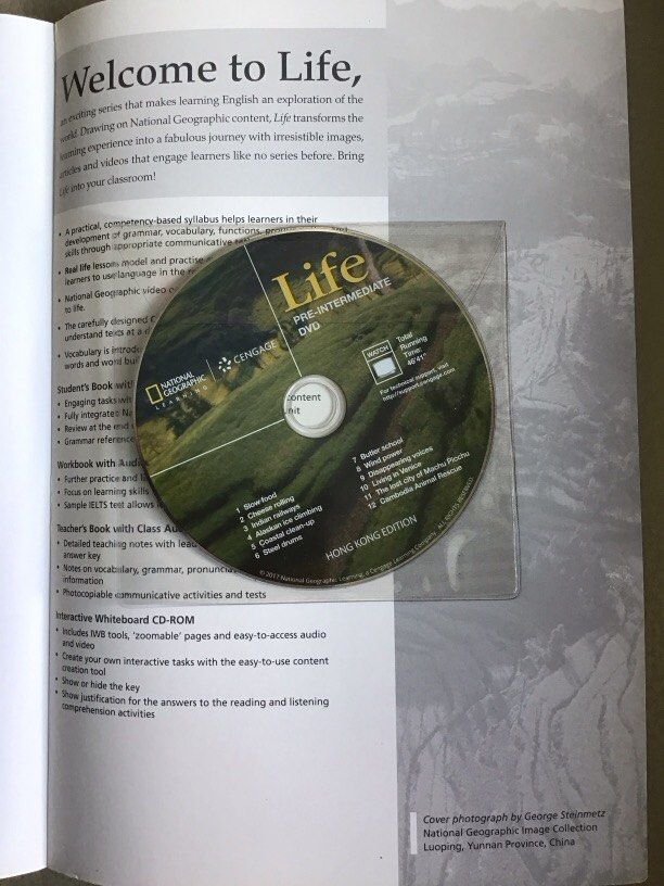 二手中學英文課本：Life pre-intermediate (SB + DVD) Hong Kong edition B1 連 ...