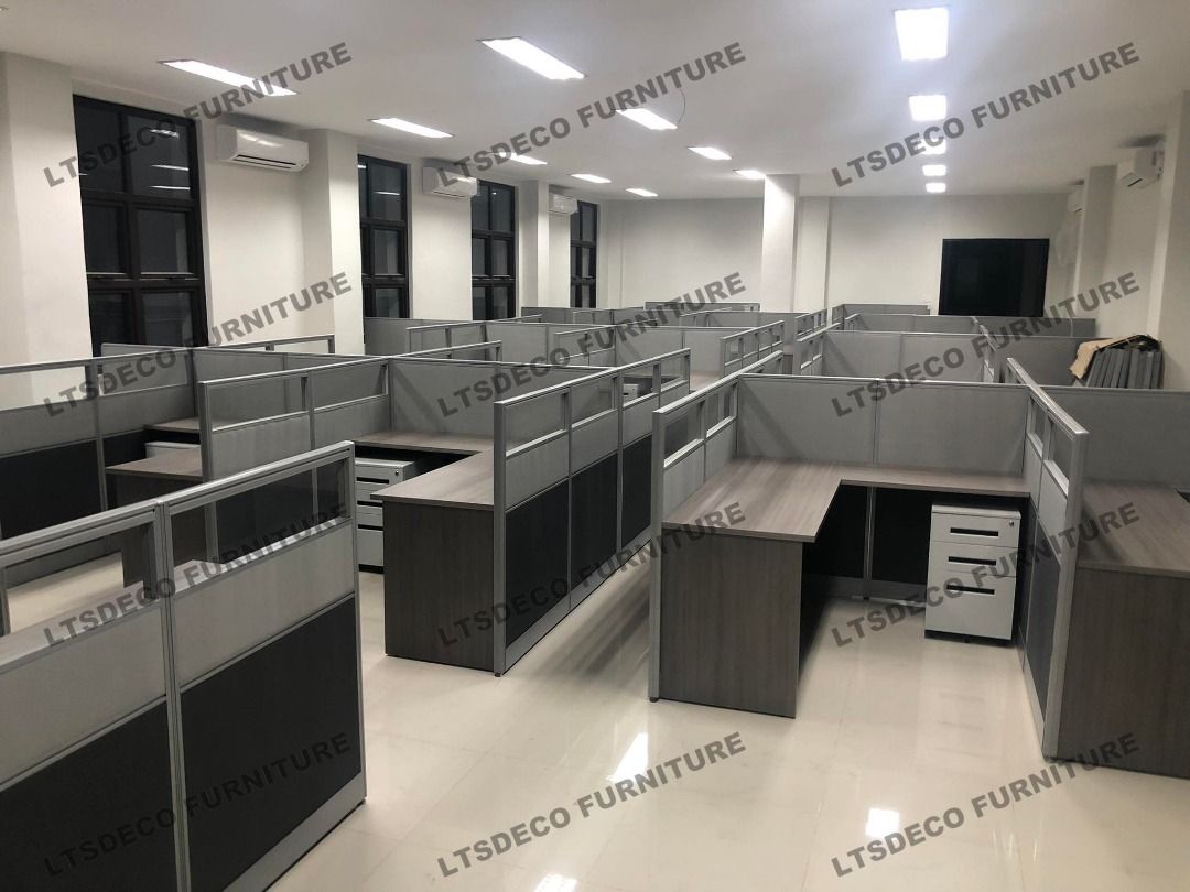 L-SHAPE WORKSTATION CUBICLE | OFFICE PARTITION | OFFICE FURNITURE ...
