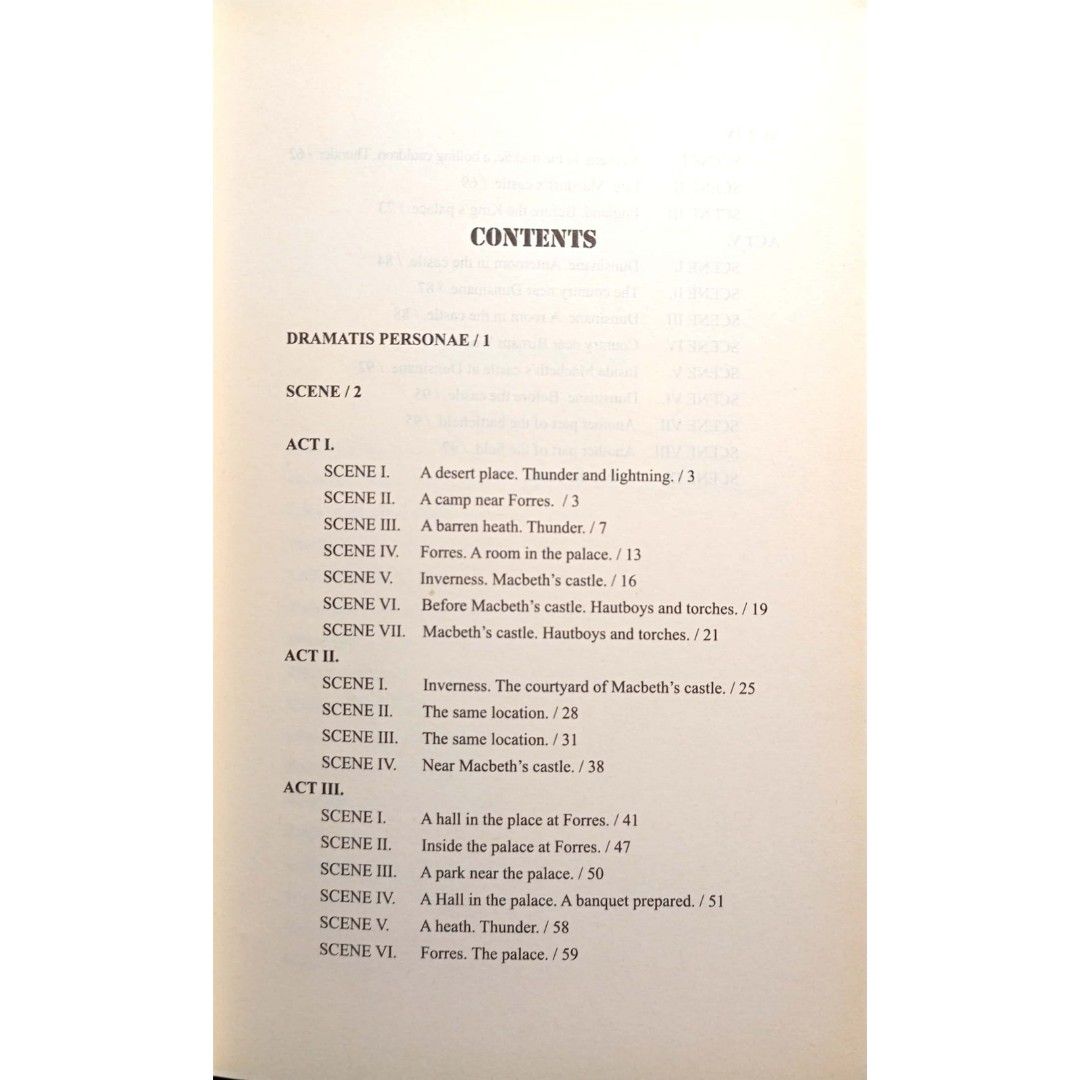 MACBETH | William Shakespeare |Original Script | Shakespearean Tragedy ...