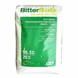 Magnesium Sulfate / Epsom Salt / Bitter Salt (Origin Germany/ Food ...