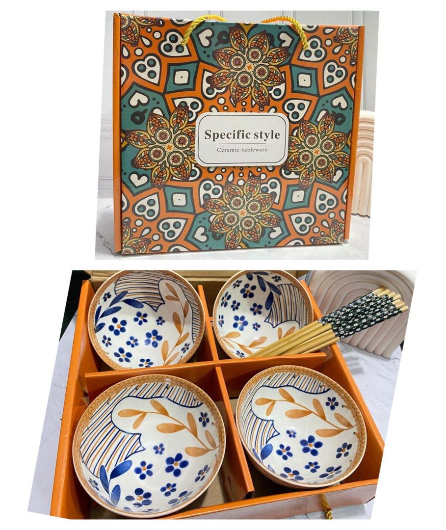 Mangkuk Set Premium Japanese (A), Kitchen & Appliances di Carousell