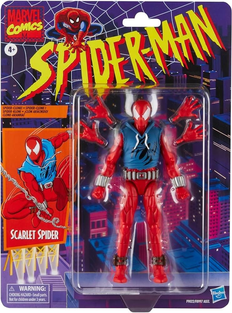 Marvel Legends Scarlet Spider Ben Reily Retro Animated series mafex ...