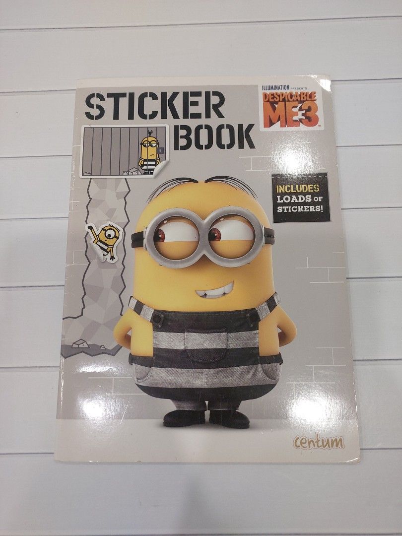 Minion Sticker Book Activity, Buku & Alat Tulis, Buku Anak-Anak di ...