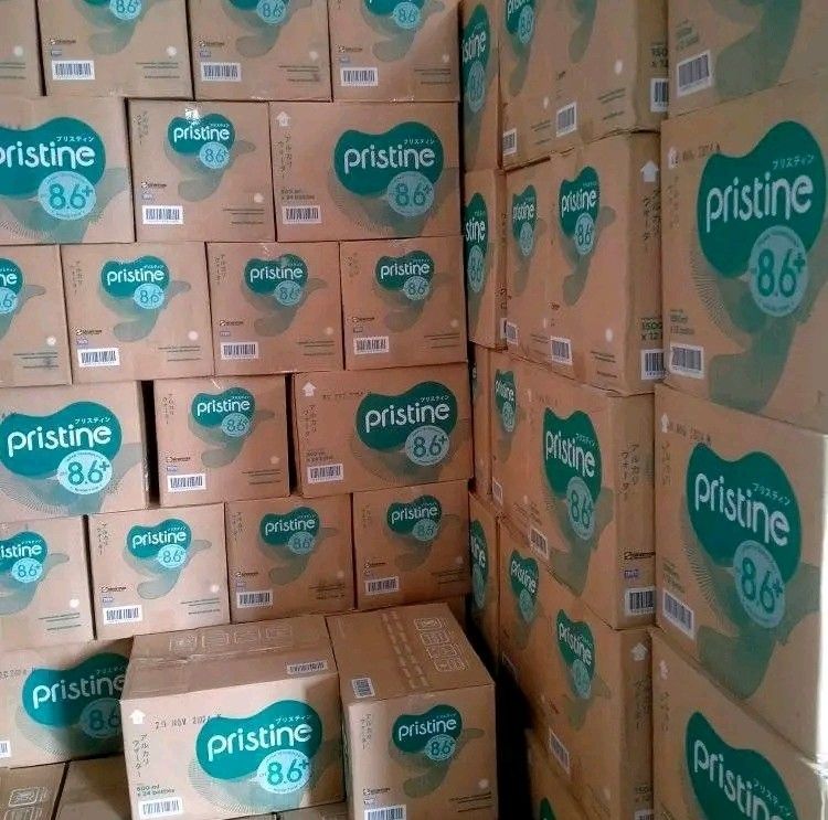 Minuman Kemasan PH Air Mineral Pristine 8+ 8.6 600 ml 1 dus Isi 24 ...