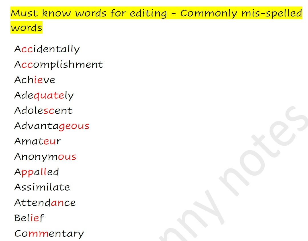 Must know words for editing (PSLE English), Hobbies & Toys, Books ...