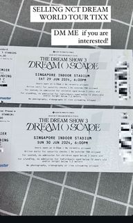 2024 NCT DREAM WORLD TOUR, Tickets & Vouchers, Event Tickets on Carousell