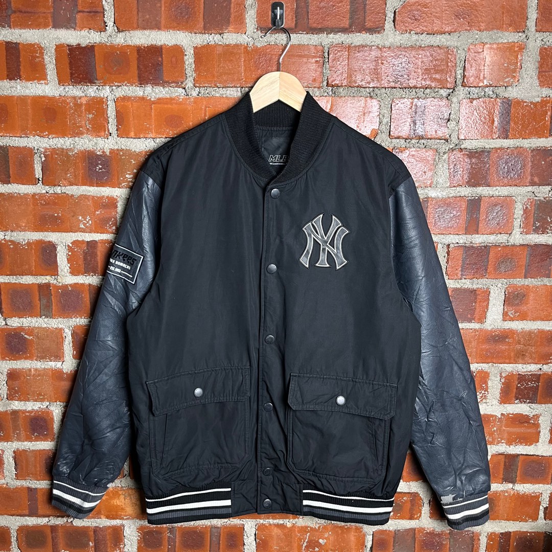 New York Yankees Black MLB Jacket, Men's Fashion, Coats, Jackets and ...