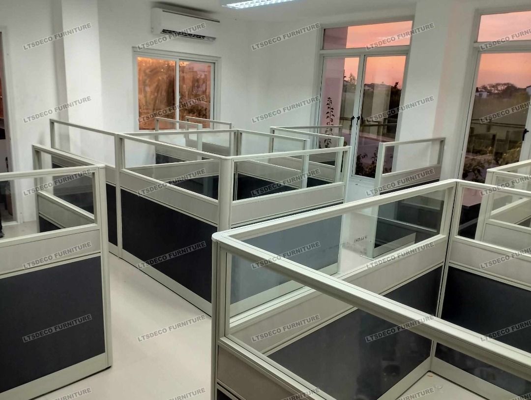 Office Partition Customize Modular Panel with Glass with Free ...