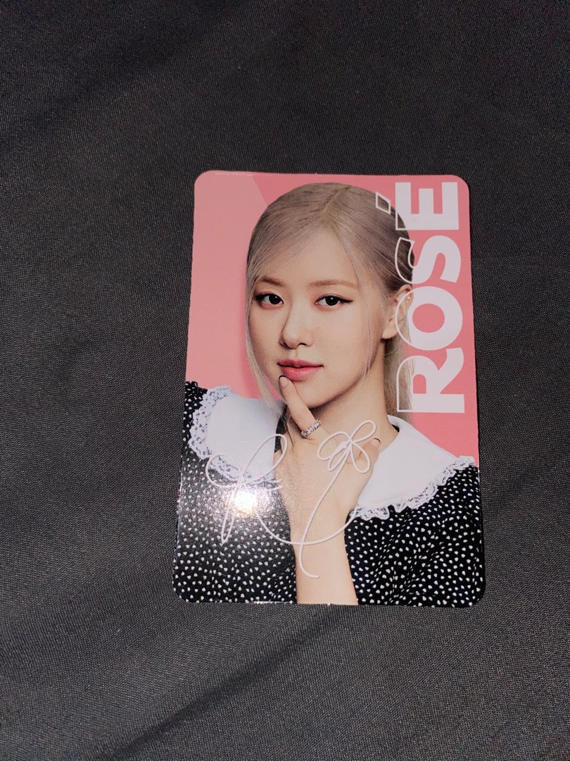 OFFICIAL Blackpink Photocard Oreo Blackpink Photocard Rose Photocard ...