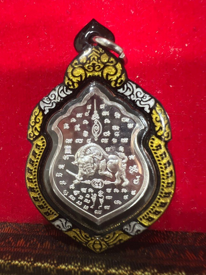 Phra Pikanet Lord Ganesha pure silver material with longya, Hobbies ...