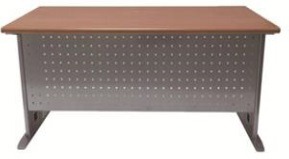 Pierced Modesty Table, Office Furniture, Wooden Free Standing, Office ...