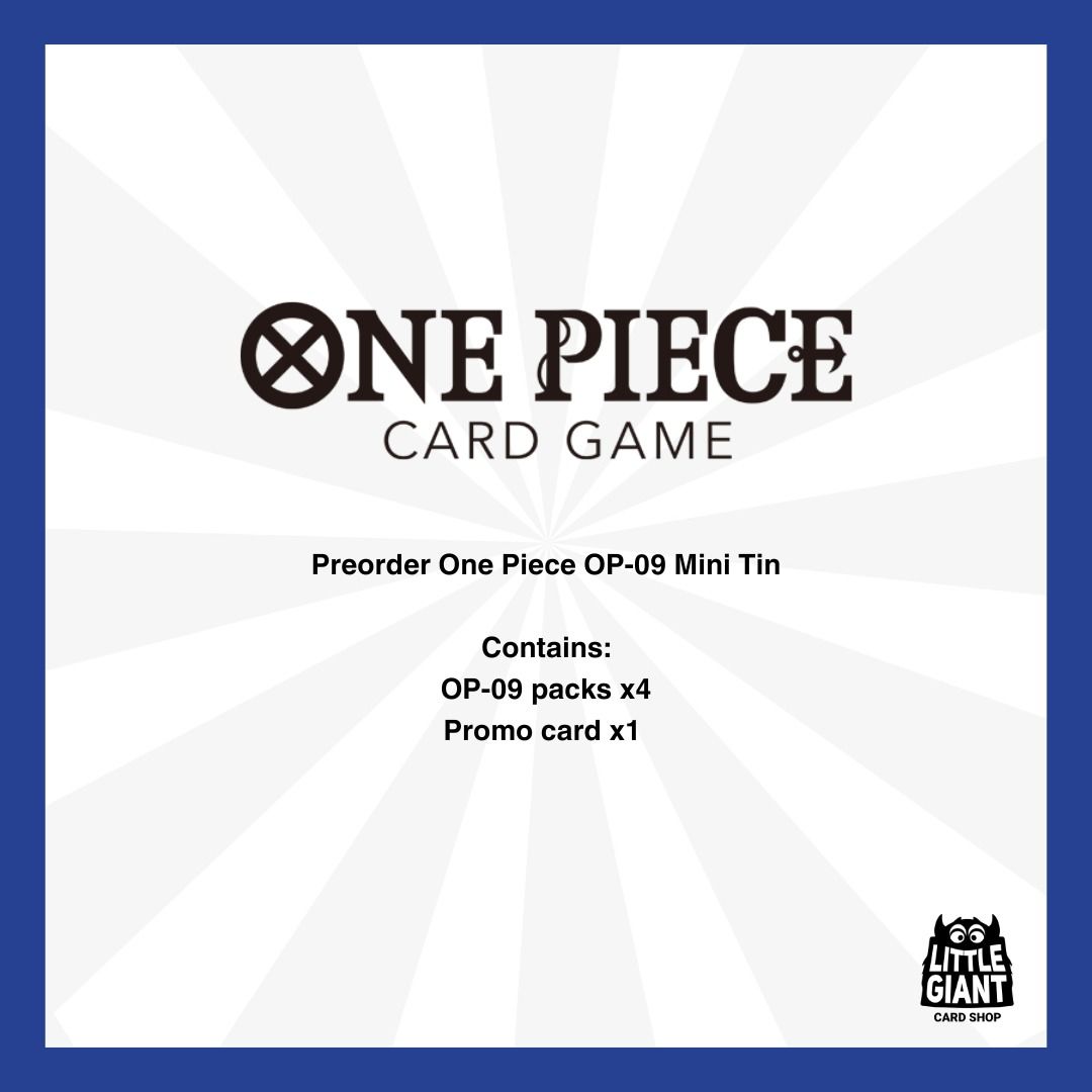 [PO] ONE PIECE CARD GAME OP-09 Mini Tin on Carousell