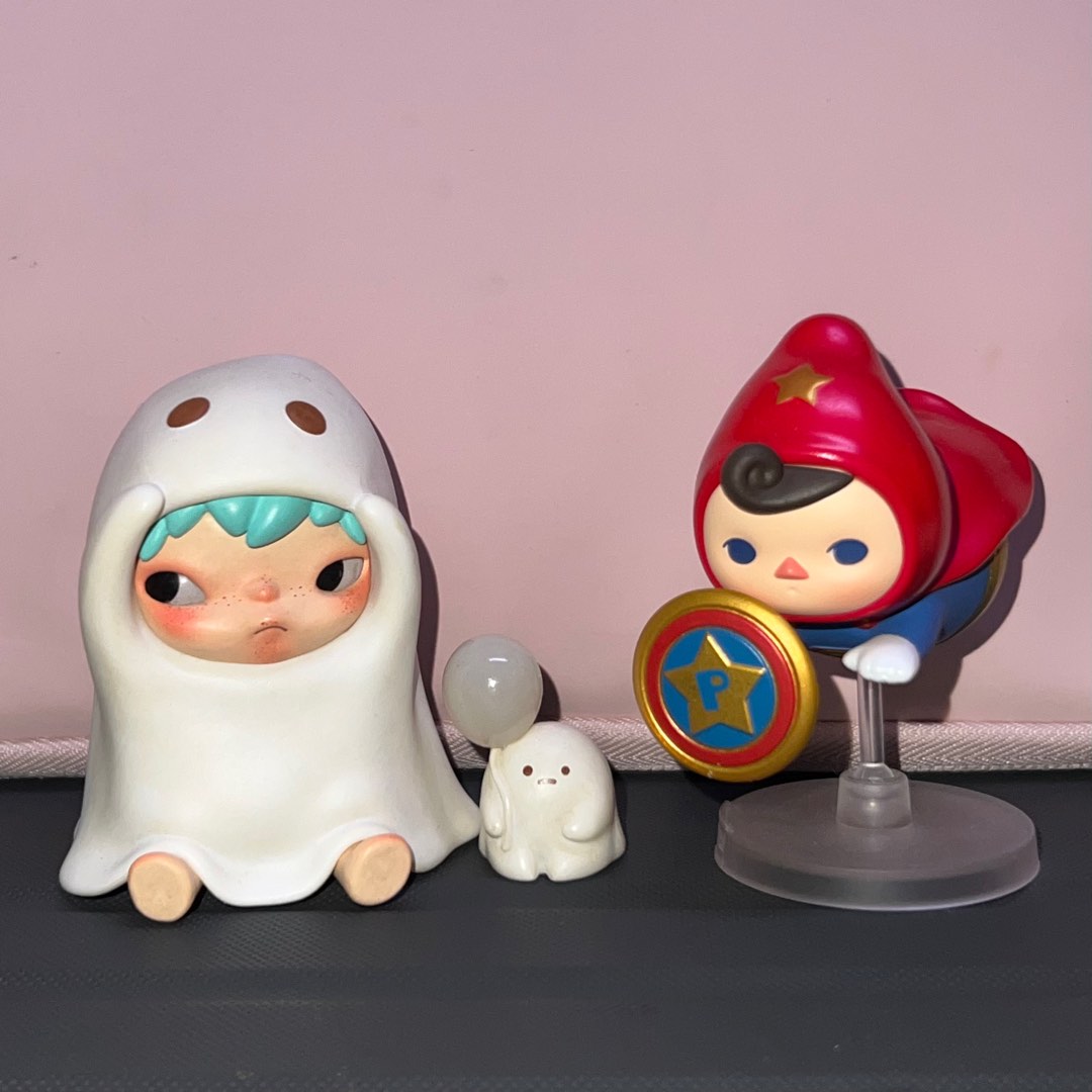 Popmart Hirono Ghost & Pucky Superpower Poko Set, Hobbies & Toys, Toys ...