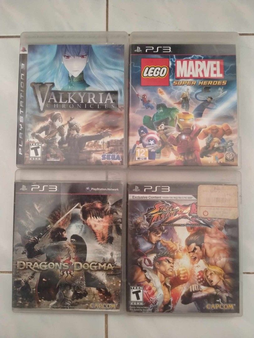 PS3 GAMES Dragon's Dogma, StreetfighterXTekken, Lego Marvel Super ...