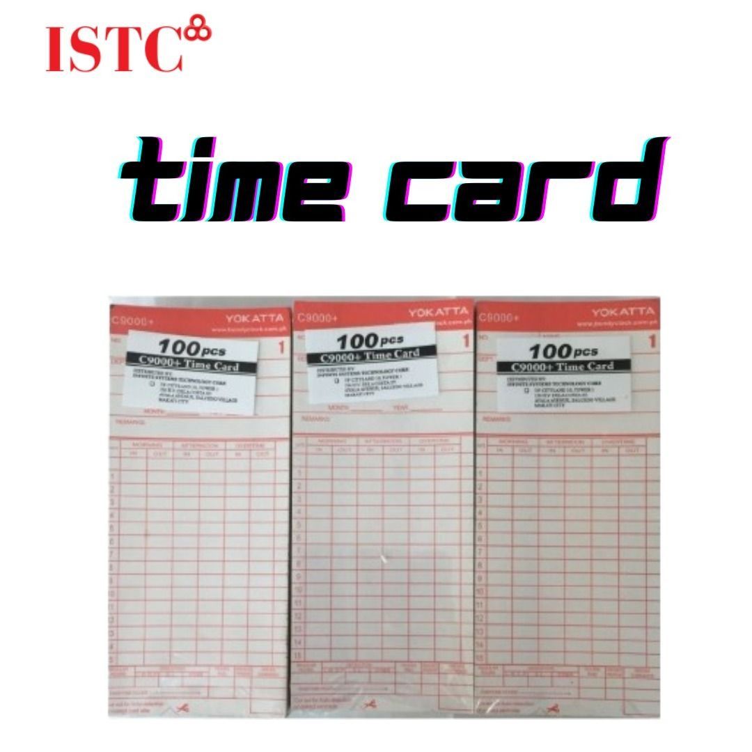 Punch card, Time card, Payroll card, Yokatta C-9000+ Time card for ...