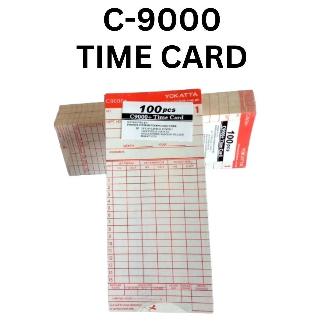 Time card, Payroll card, Yokatta C-9000+ Time card for bundy, Punch ...