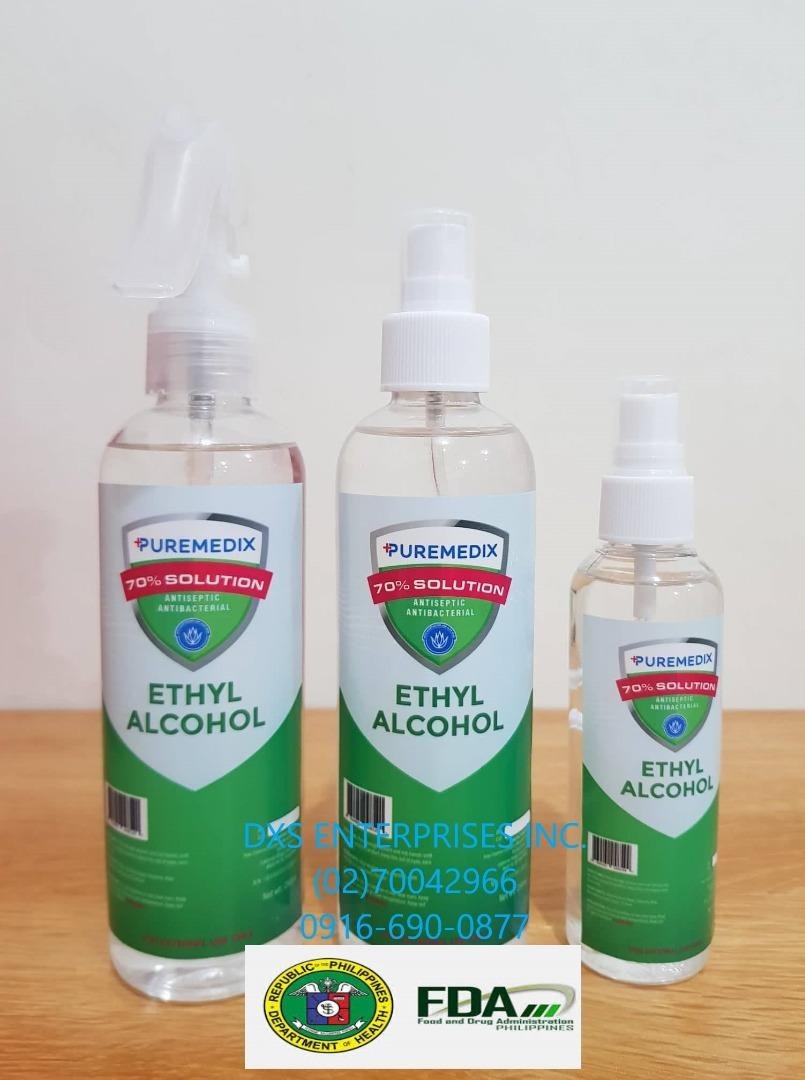 PURE MEDIX 70% ETHYL ALCOHOL 100 ML, Beauty & Personal Care, Sanitizers & Disinfectants on Carousell