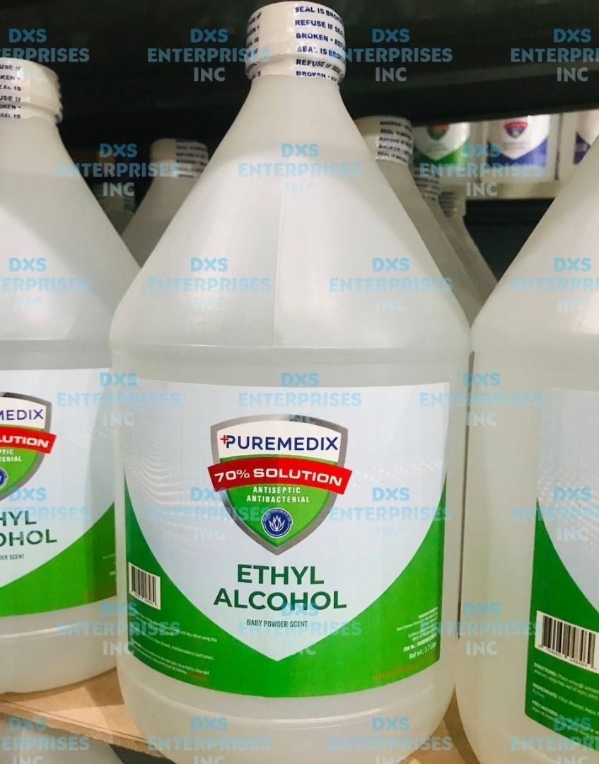 PUREMEDIX 70% ETHYL ALCOHOL 3.7 LITERS, Beauty & Personal Care, Sanitizers & Disinfectants on ...