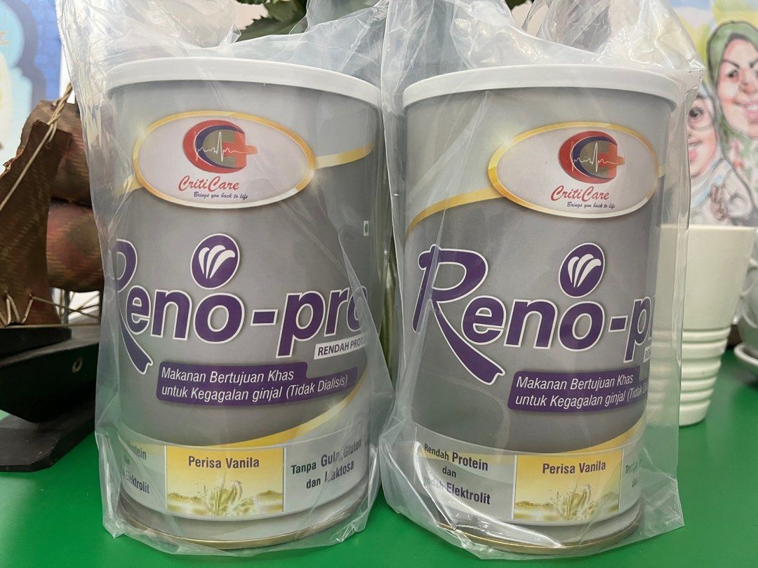 Reno-Pro Susu Milk Powder 400gram, Health & Nutrition, Health ...