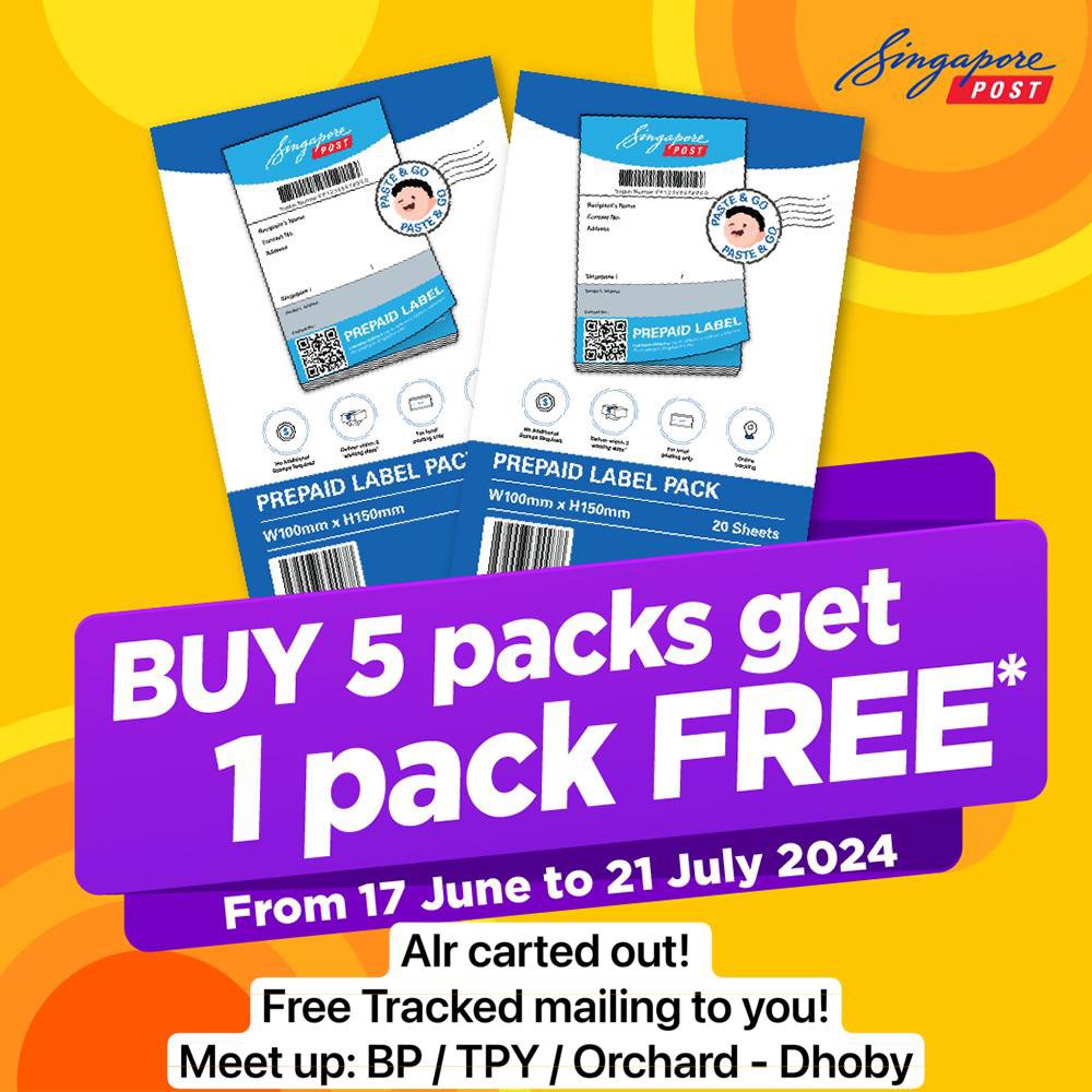 Singpost Tracked Letterbox Prepaid Labels, Hobbies & Toys, Memorabilia ...