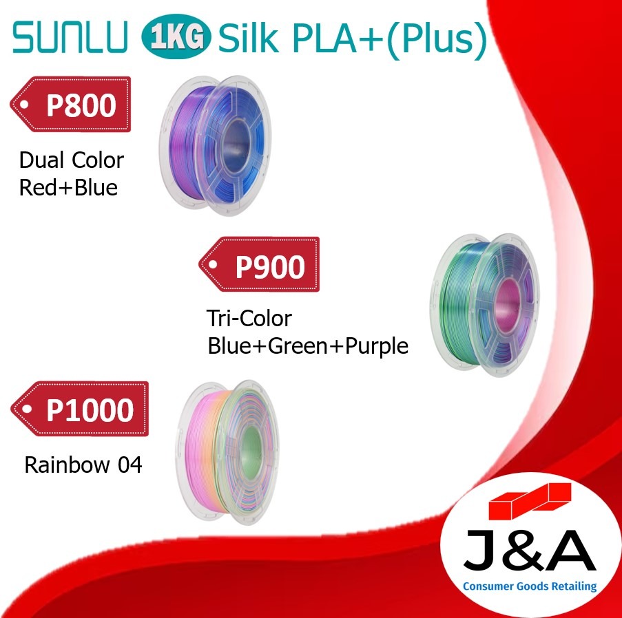 Sunlu Silk PLA+ (PLA Plus) Filament for 3D Printing, Hobbies & Toys ...