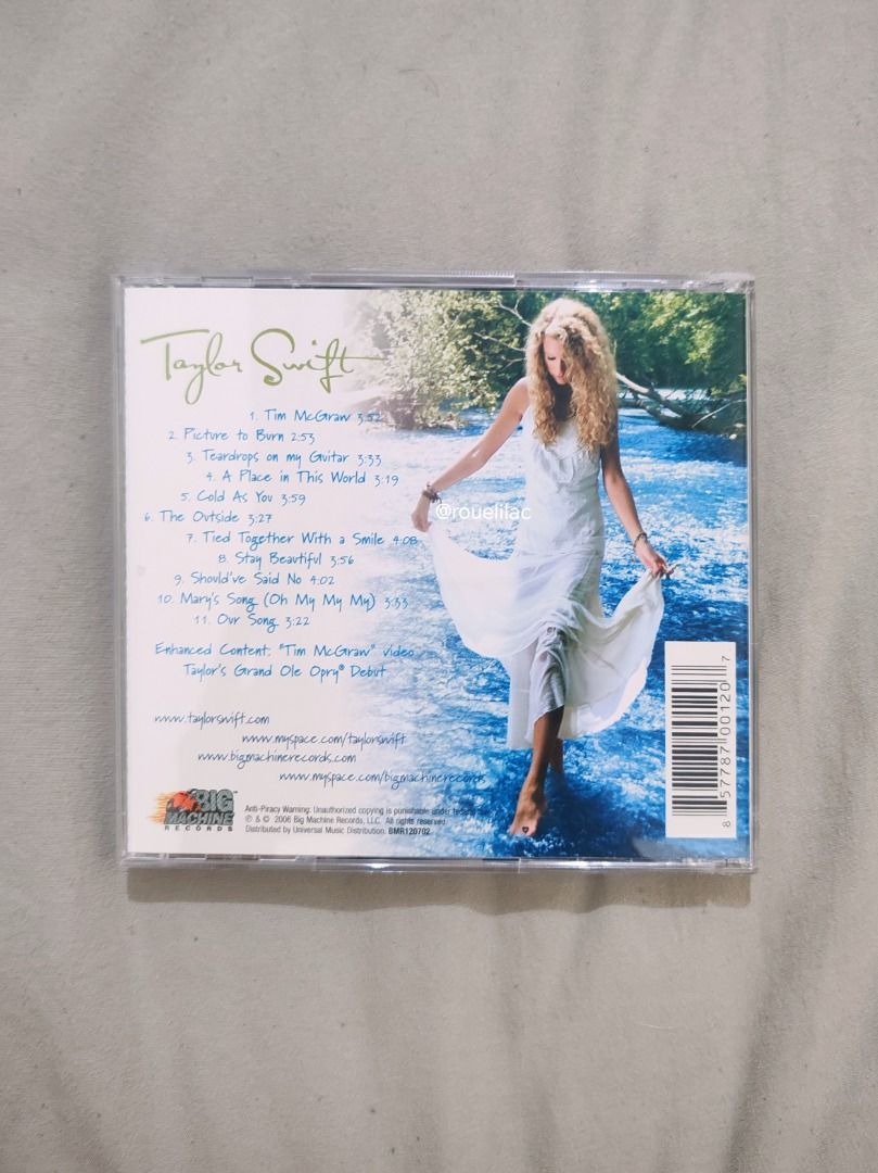 TAYLOR SWIFT DEBUT/SELF-TITLED 2006 ORIGINAL RELEASE/UNCENSORED EDITION ...