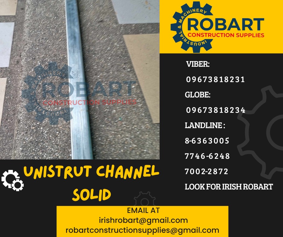 Unistrut Channel Solid, Commercial & Industrial, Construction Tools ...