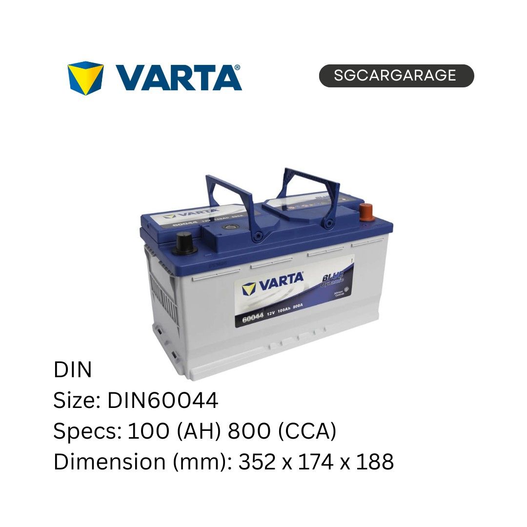 Varta Car Battery - DIN series, Car Accessories, Accessories on Carousell