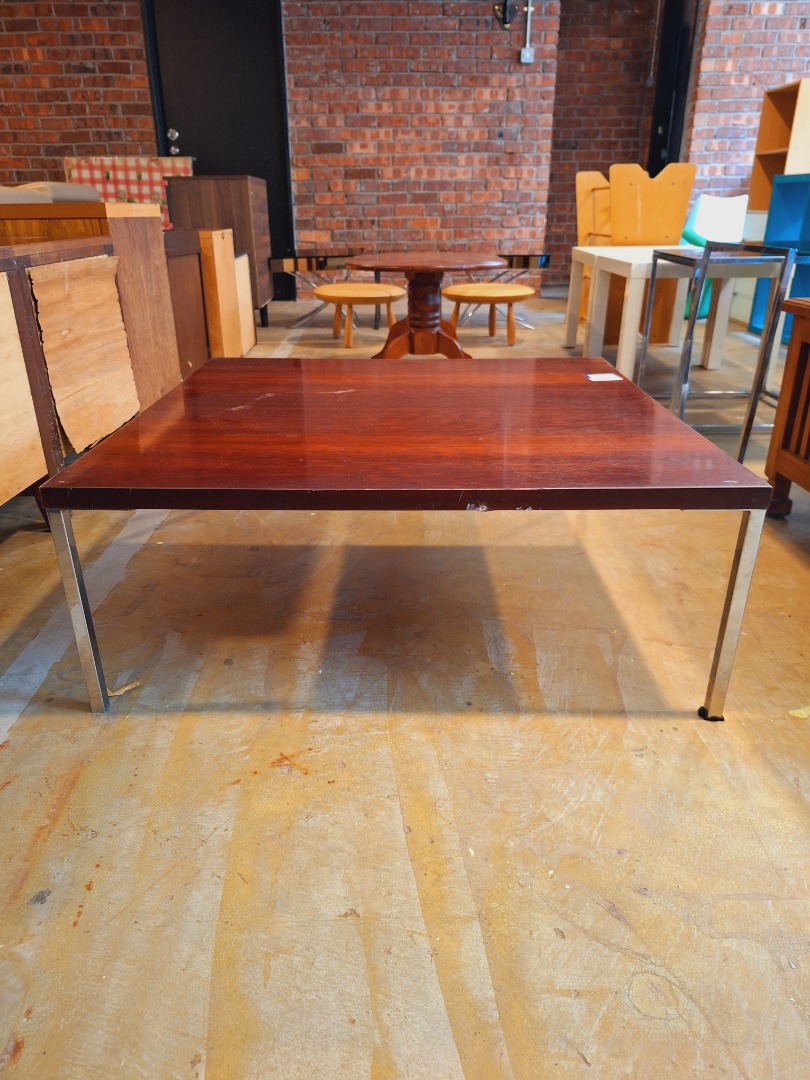 Wooden Brown Coffee Table | Meja Kopi Kayu Cokelat, Furniture & Home ...