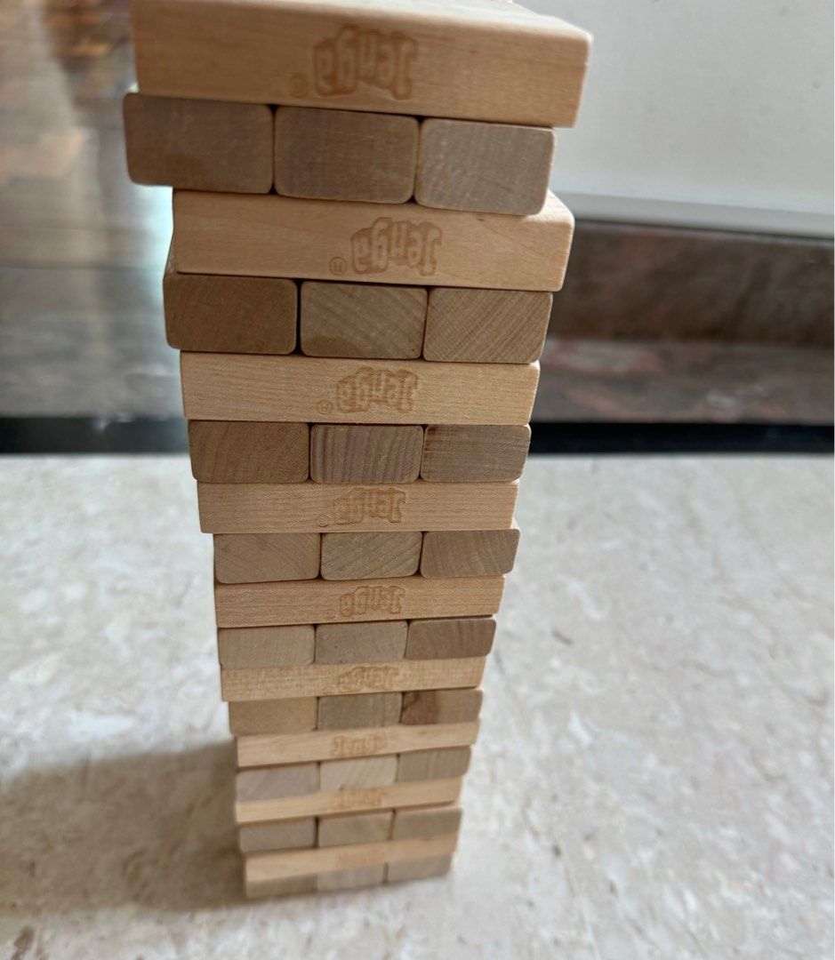 Wooden Jenga Blocks, Hobbies & Toys, Toys & Games on Carousell