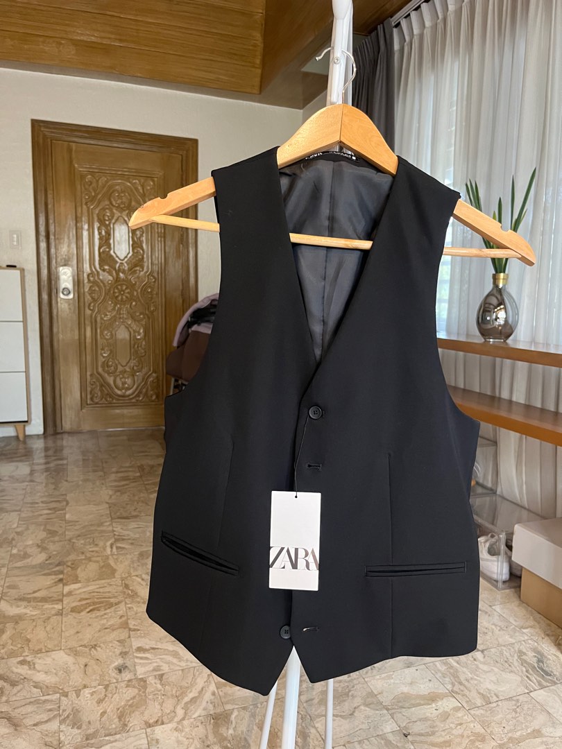 Zara Formal black vests for men, Men's Fashion, Tops & Sets, Vests on ...