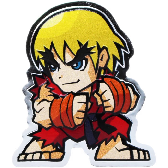 2021 1 oz Fiji Street Fighter - Mini Fighters Ken 999 Silver Coloured Proof Coin, Hobbies & Toys ...