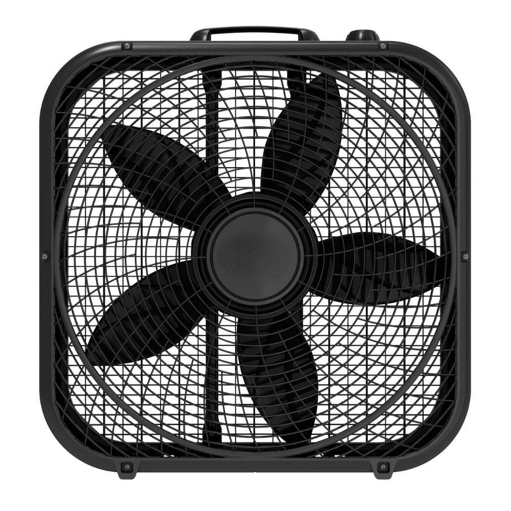 20" Weather Resistant Box Fan, with 3-Speeds, 22" Height, Black, New, 傢 ...