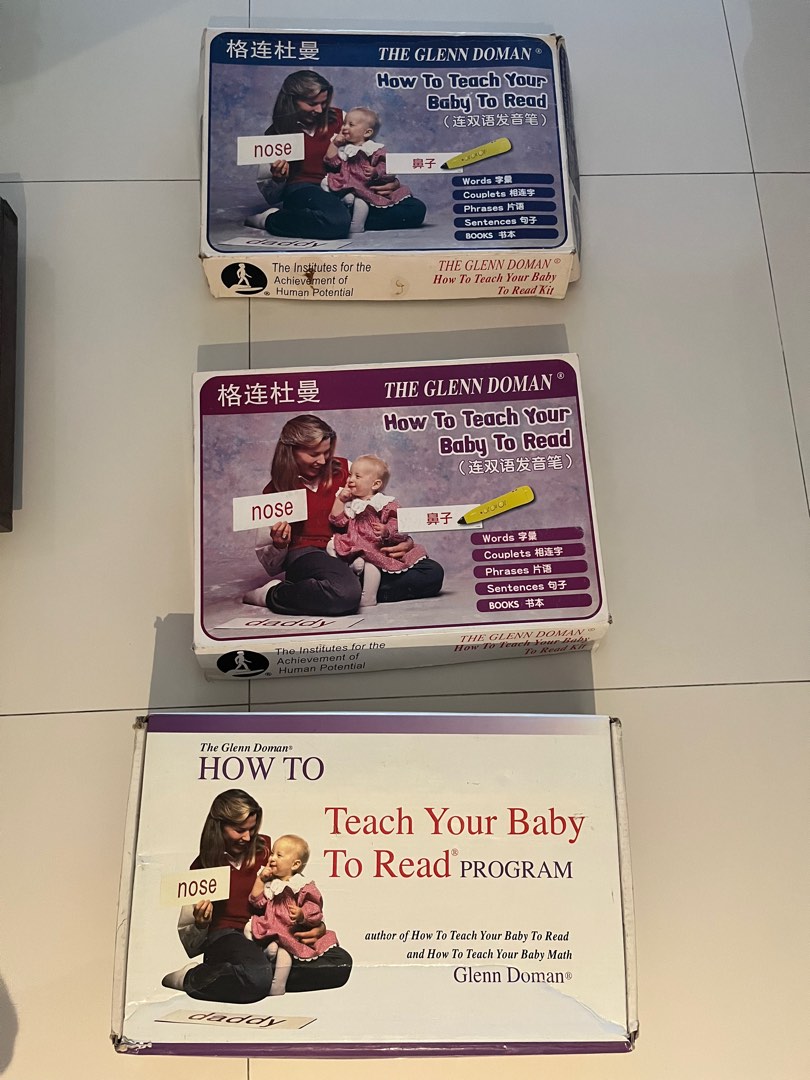 3 boxes of Glenn Doman flash cards, Hobbies & Toys, Books & Magazines ...