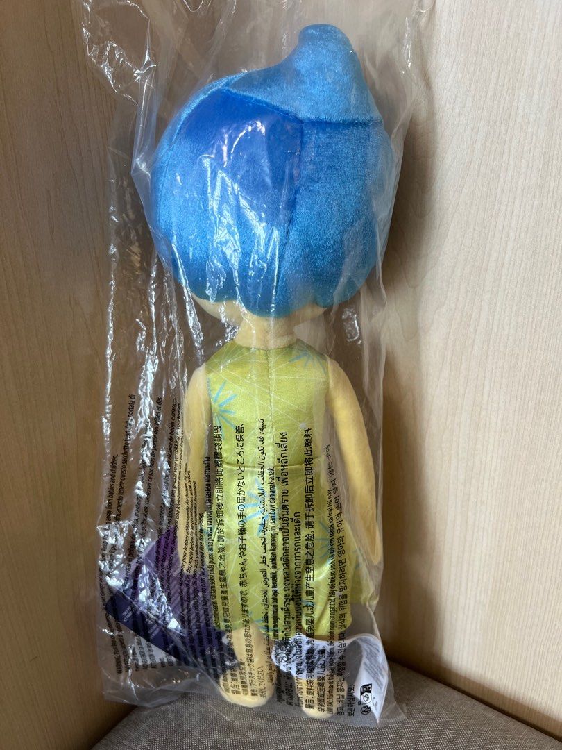 全新 阿樂公仔 Disney Pixar Inside Out 2 Joy plush $160, 興趣及遊戲, 玩具 & 遊戲類 ...