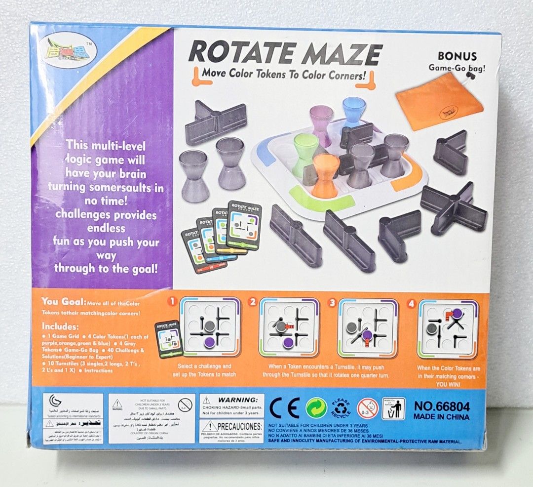 全新桌遊_旋轉迷宮ROTATE MAZE, 書籍、休閒與玩具, 玩具、公仔、桌遊在旋轉拍賣