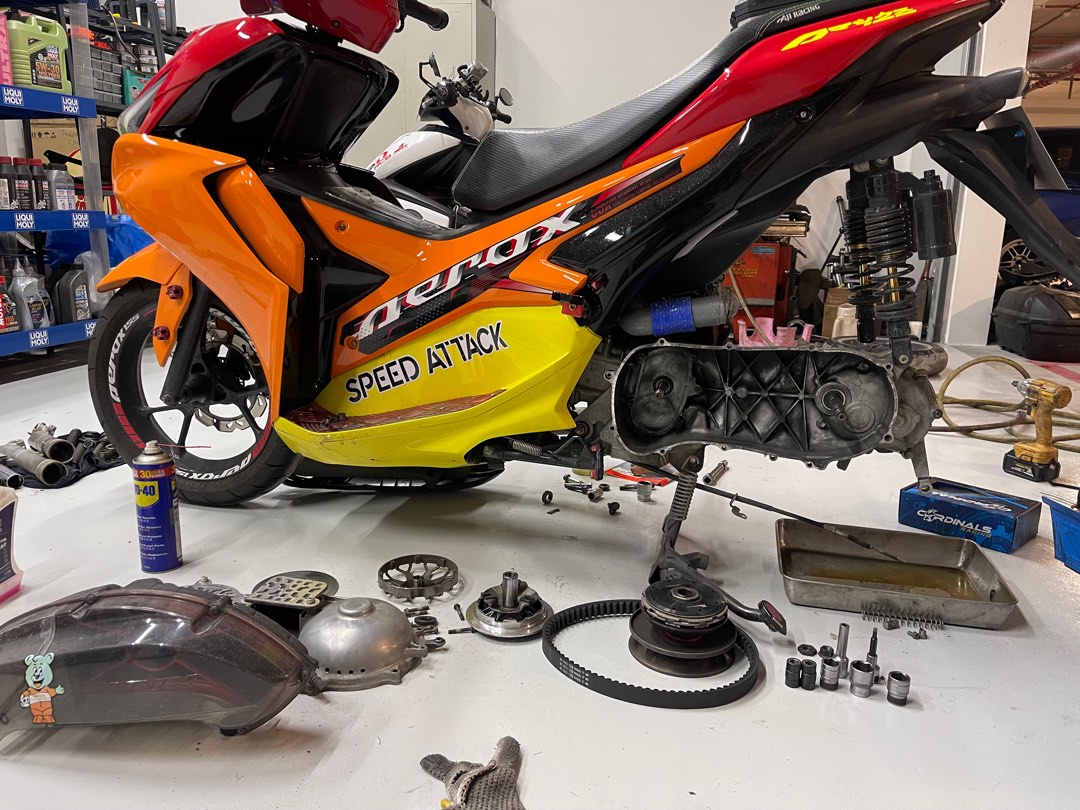 Aerox gearbox, Motorcycles, Motorcycle Accessories on Carousell