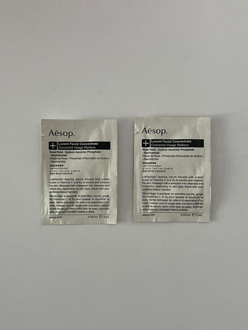 AESOP LUCENT FACIAL CONCENTRATE SAMPLE, Beauty & Personal Care, Face ...