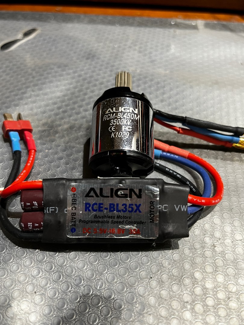 Align 35A esc and motor for rc helicopter rc heli align trex 450 tarot ...